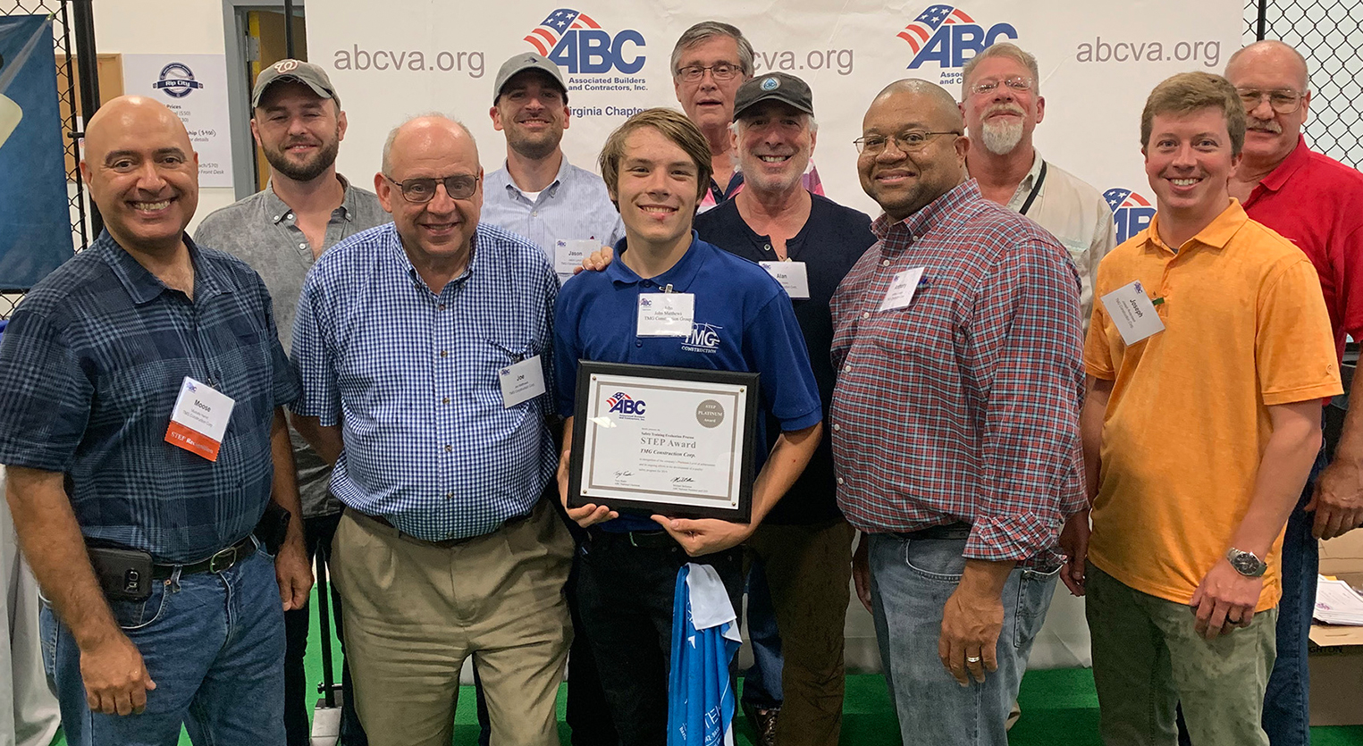 TMG is Awarded the STEP Platinum Award from ABC-VA - TMG Construction